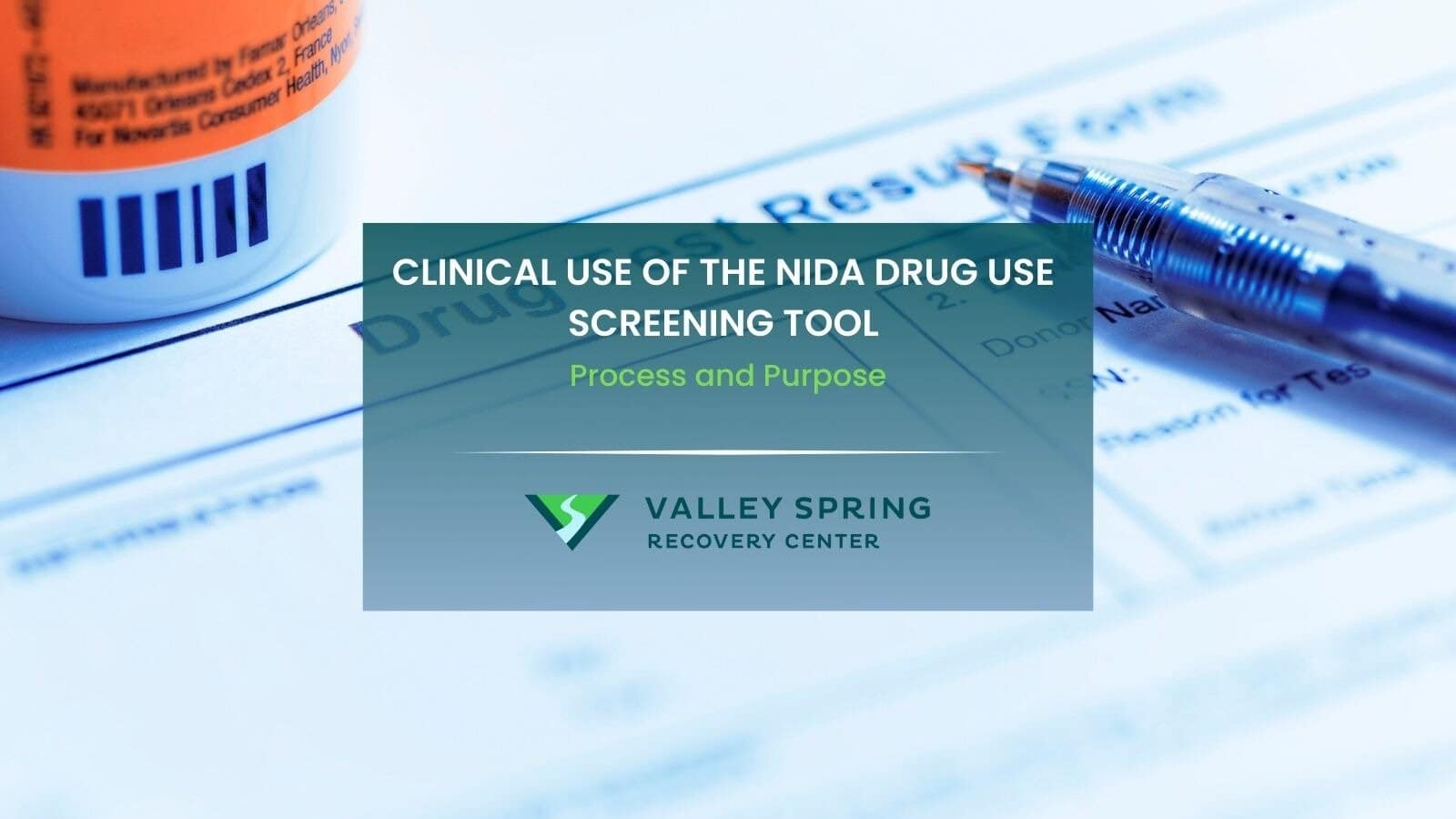 Clinical Use Of The NIDA Drug Use Screening Tool: Process And Purpose