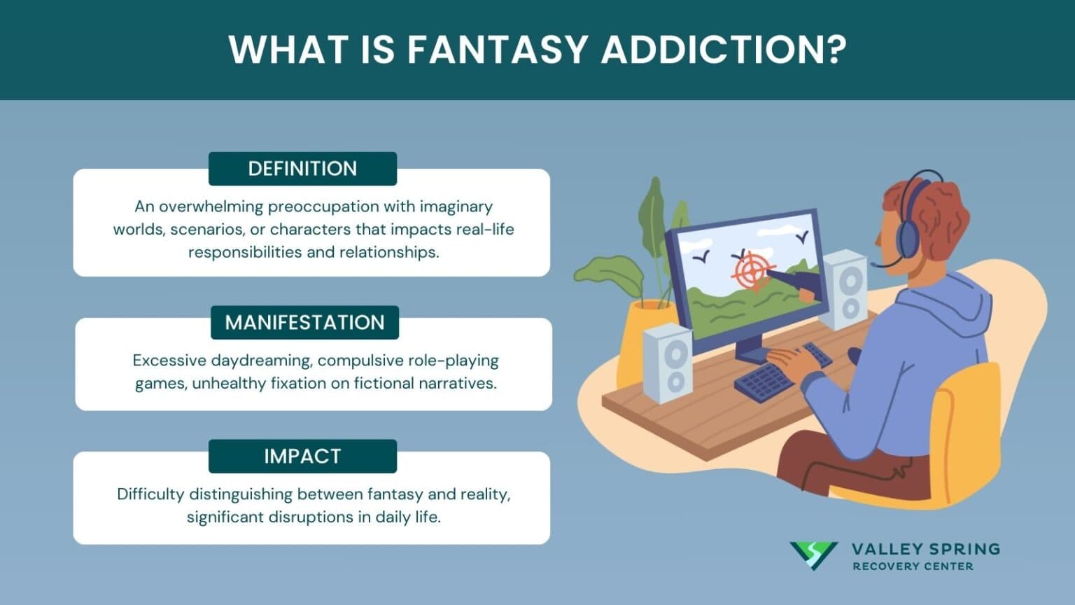 Fantasy Addiction: Types, Effects, Assessment, & Treatment